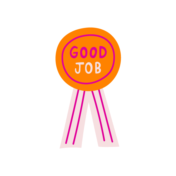 Badge Good Job Sticker by Knixteen for iOS & Android | GIPHY