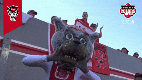 College Sports Wolfpack GIF by College Colors Day - Find & Share on GIPHY