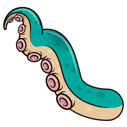 Octopus Arm Sticker by Televisa for iOS & Android | GIPHY