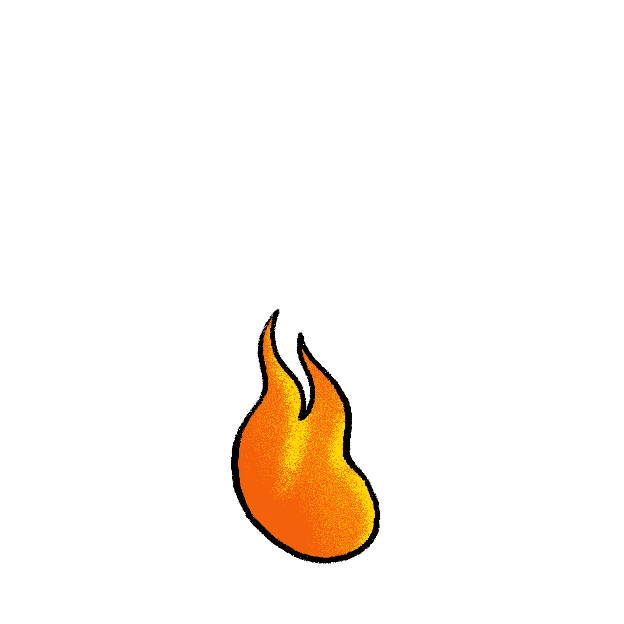 Fire Burn Sticker by Pia Graf for iOS & Android | GIPHY