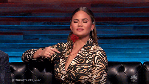 Chrissy Teigen Rose GIF by NBC - Find & Share on GIPHY