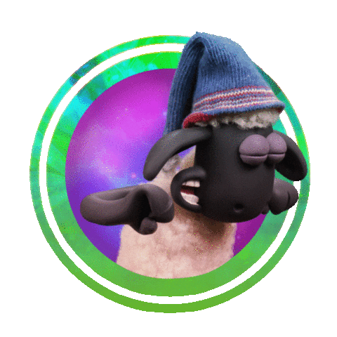 Tired Shaun The Sheep Sticker by Aardman Animations for iOS & Android ...