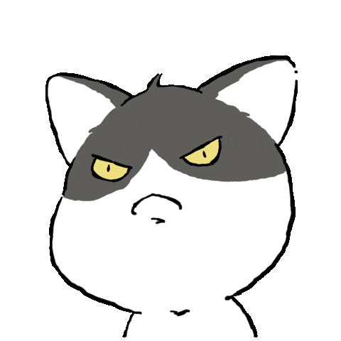 Angry Cat Sticker by GORO for iOS & Android | GIPHY