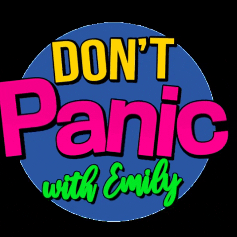 Dont Panic GIF by wundervoices - Find & Share on GIPHY