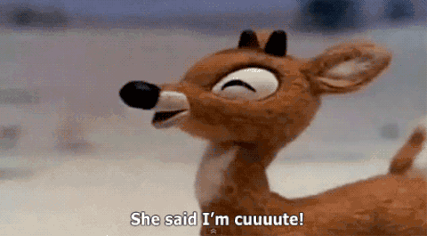 Rudolph Im Cute GIFs - Find & Share on GIPHY