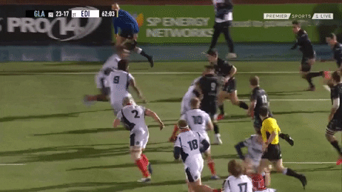Rugby Union Hit GIF by Edinburgh Rugby - Find & Share on GIPHY