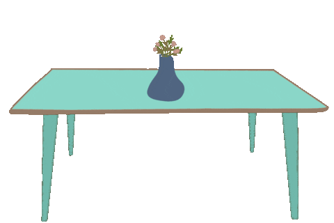 Dinner Table Sticker by Rachel Schelb for iOS & Android | GIPHY