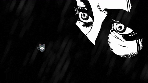 Scared Cat GIF by funk - Find & Share on GIPHY