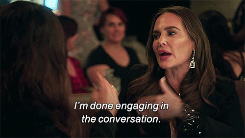 Engaging Real Housewives GIF - Find & Share on GIPHY