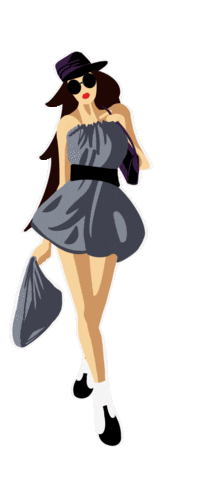 Girl Fashion Sticker by IbizaLiveRadio103.7FM for iOS & Android | GIPHY