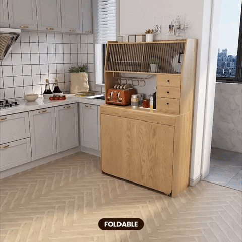 MULTIFUNCTIONAL FOLDING DINING TABLE SET-