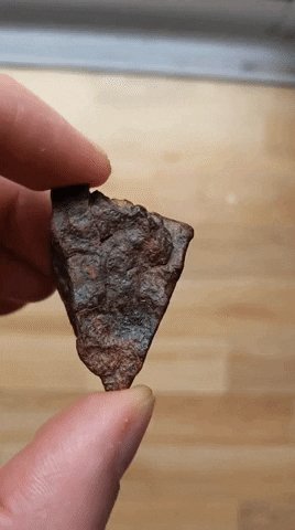 Bought at a minerals-and-fossils exchange. Is it a chondrite? : r ...