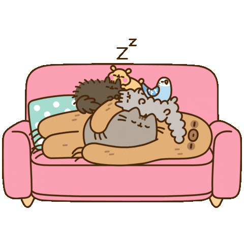 Nap Snuggling Sticker by Pusheen for iOS & Android | GIPHY