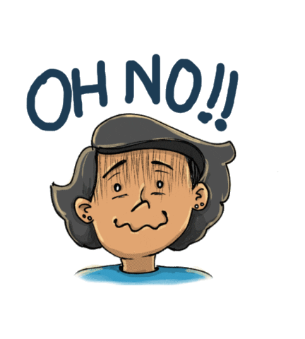 Scared Oh No Sticker for iOS & Android | GIPHY