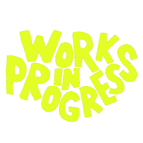 Working Work In Progress Sticker by katxdesign for iOS & Android | GIPHY