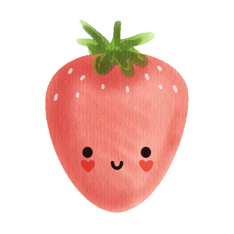Spring Strawberry Sticker by Kawanimals for iOS & Android | GIPHY