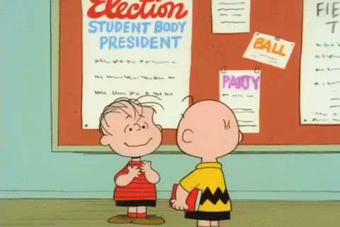 Youre Not Elected Charlie Brown GIF by Peanuts - Find & Share on GIPHY