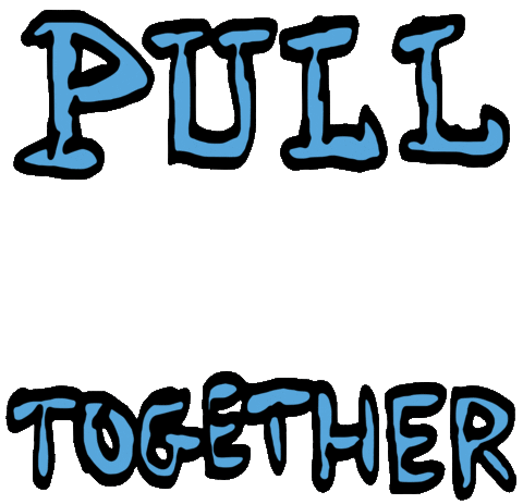 Pull Together Sticker for iOS & Android | GIPHY