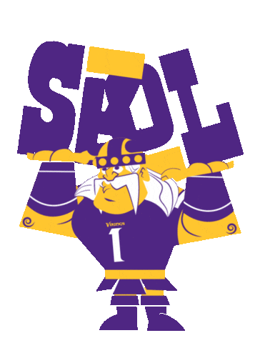Minnesota Vikings Football Sticker by NFL for iOS & Android | GIPHY