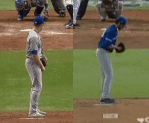 (Gif) Romano has adopted Giles' crouch : r/Torontobluejays