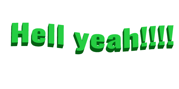 Hell Yeah Text Sticker by Justin for iOS & Android | GIPHY