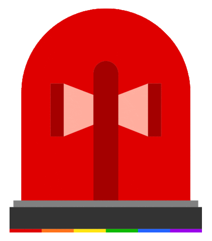 Rainbow Alarm Sticker by Troupe429 for iOS & Android | GIPHY