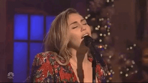 Miley Cyrus Singing GIF by Saturday Night Live - Find & Share on GIPHY