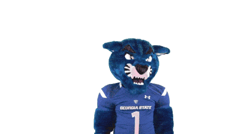 Pounce Georgia State Sticker by GSU Athletics for iOS & Android | GIPHY