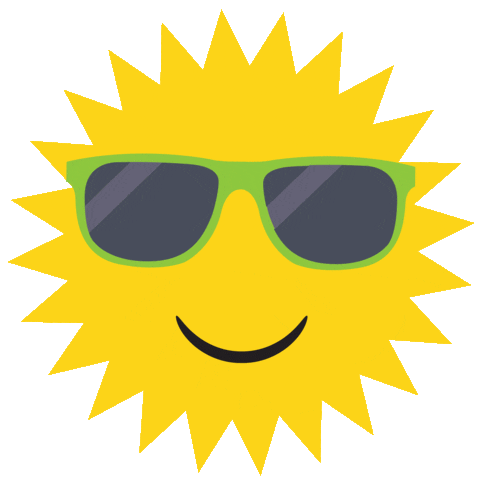 Happy Sun Sticker by Round Rock Lifeguards for iOS & Android | GIPHY