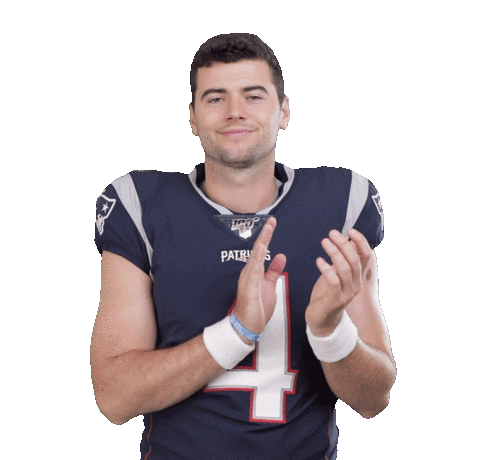 Jarrett Stidham Applause Sticker by NFL for iOS & Android | GIPHY