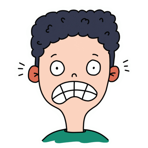 Scared Guy Sticker by Rafs Design for iOS & Android | GIPHY