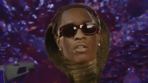 Young Thug Three Headed Snake GIF by Gunna - Find & Share on GIPHY