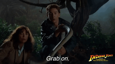 Indiana Jones And The Kingdom Of The Crystal Skull Snake GIF by Indiana ...