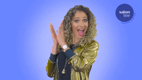 Girl Applause GIF by Salon Line - Find & Share on GIPHY