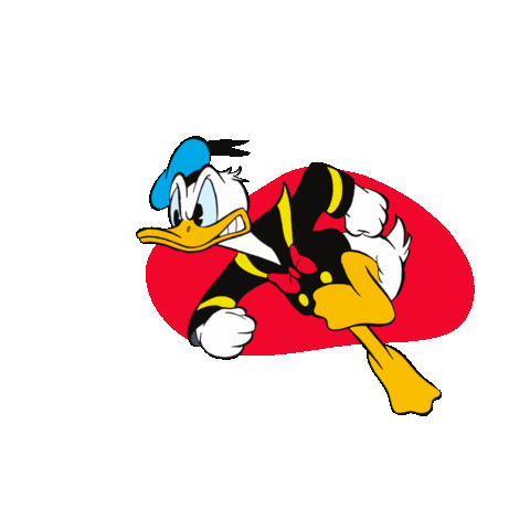 Angry Donald Duck Sticker by Disney Europe for iOS & Android | GIPHY