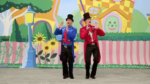 React Dancing GIF by The Wiggles - Find & Share on GIPHY