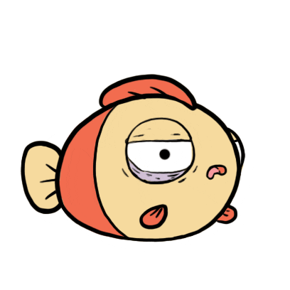Tired Fish Sticker By Aminal Sticker for iOS & Android | GIPHY