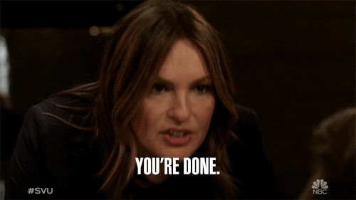 You'Re Done GIF by SVU - Find & Share on GIPHY
