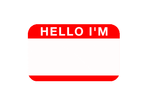 My Name Is Hello Sticker by Cavan Infante for iOS & Android | GIPHY