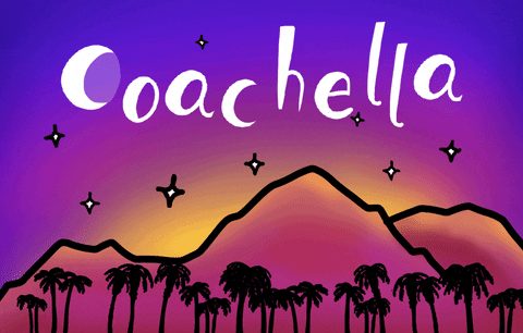 Palm Springs Coachella GIF by Bianca Bosso - Find & Share on GIPHY