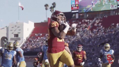 Football Touchdown GIF by USC Trojans - Find & Share on GIPHY