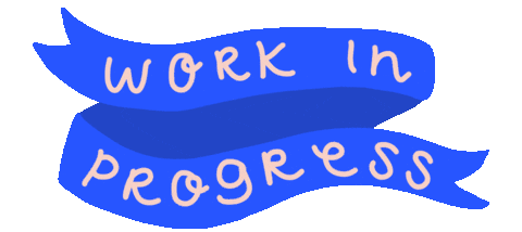 Work In Progress Sticker by Muchable for iOS & Android | GIPHY