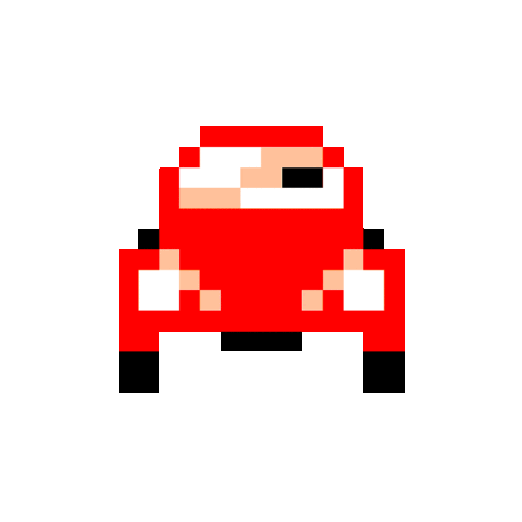 Pixel Driving Sticker for iOS & Android | GIPHY