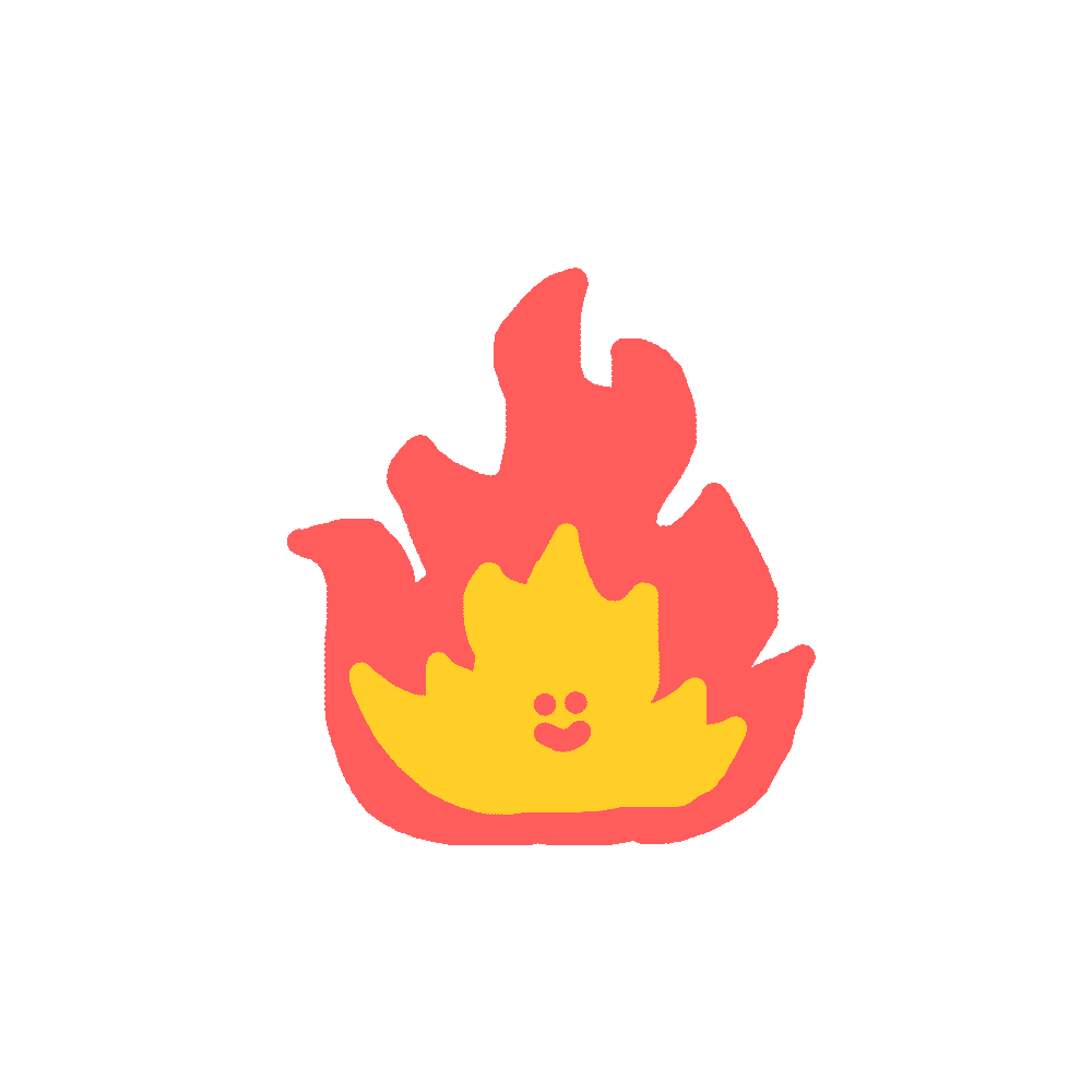 Fire Smile Sticker by koolmilk for iOS & Android | GIPHY