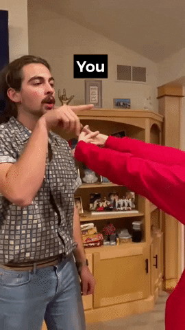 [OC] I made a gif of my Deaf friends' banter. : r/deaf
