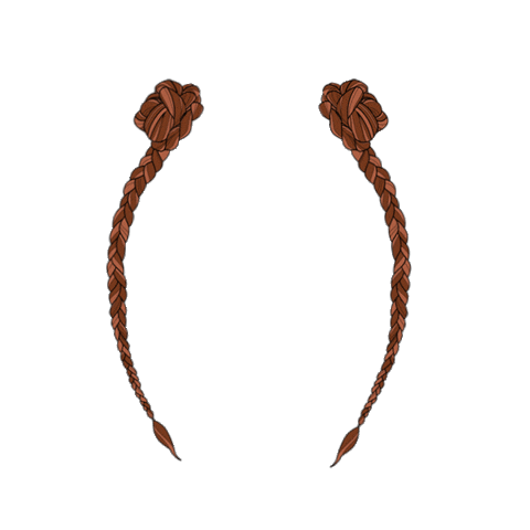 Hair Braids Sticker by HOKK FABRICA for iOS & Android | GIPHY