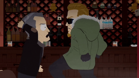 Violent Bar Brawl Cartoon Scene Of Violence As A Bar Erupts Into A