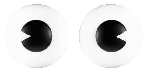 Looking Big Eyes Sticker by Grand Chamaco for iOS & Android | GIPHY