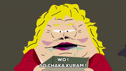 Excited Sally Struthers GIF by South Park - Find & Share on GIPHY
