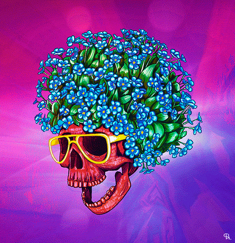 1000+ images about Gif skulls on Pinterest | Gif art, Animated gif and ...